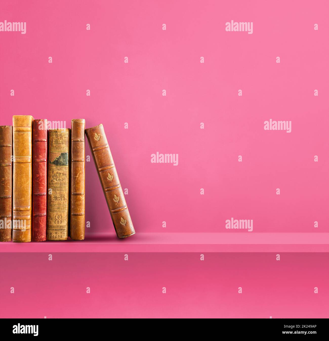 Pink books on bookshelf hi-res stock photography and images - Alamy