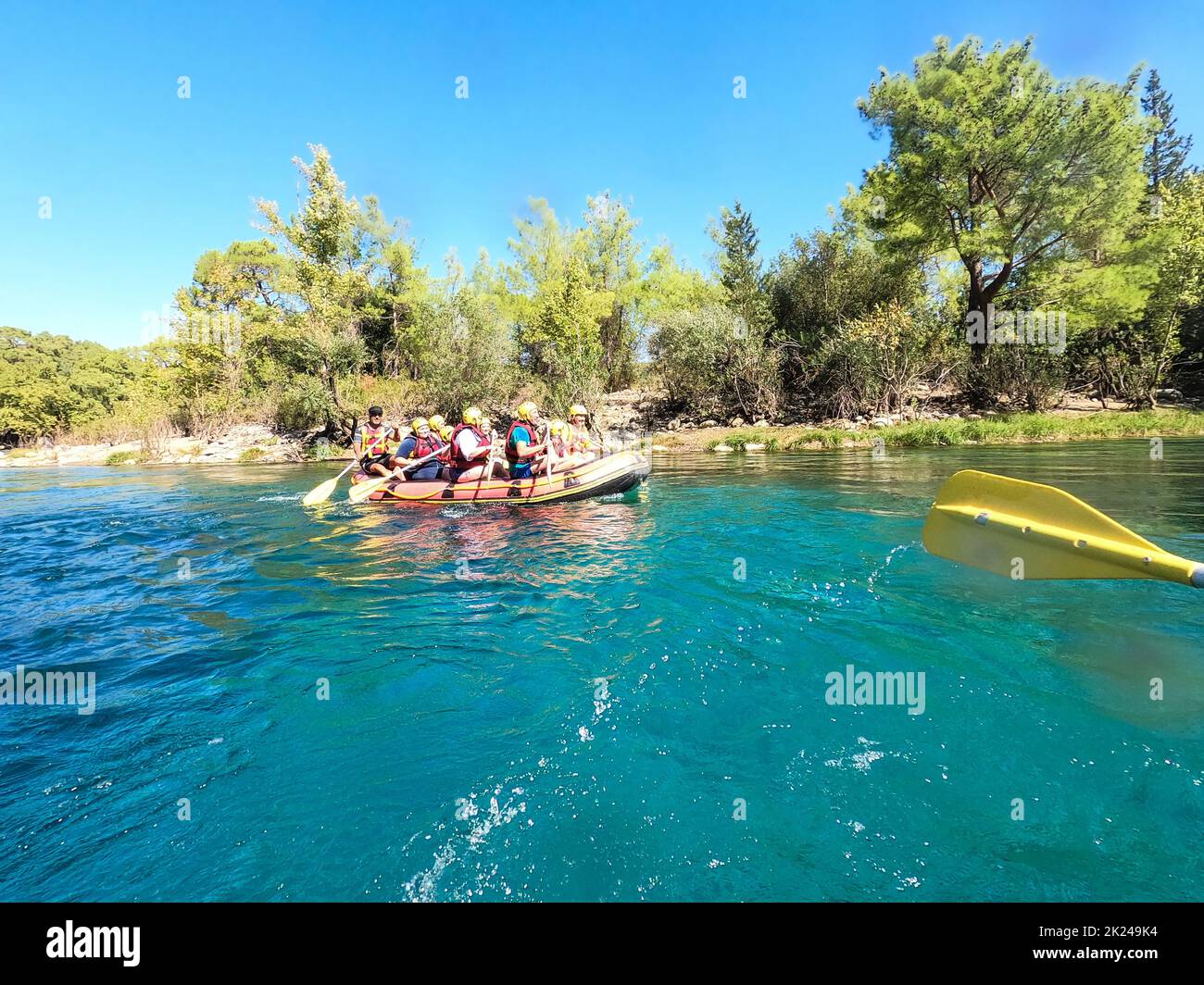 Koprulu Canyon, Antalya, Turkey - September 15, 2021: People at water ...