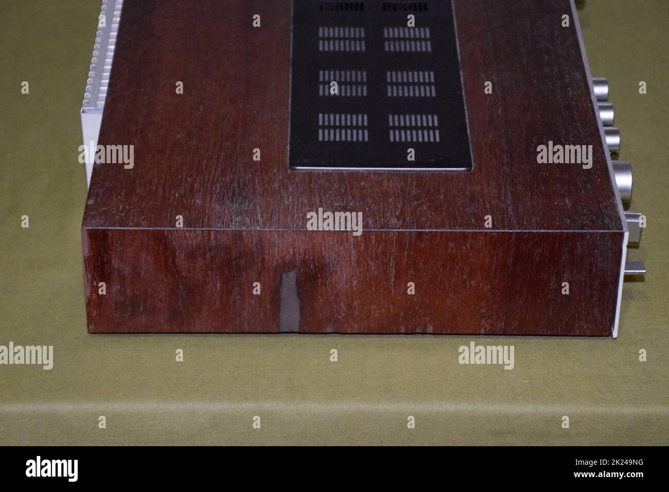 Soviet amplifier Radiotekhnika U-101. Vintage sound amplifier Stock ...