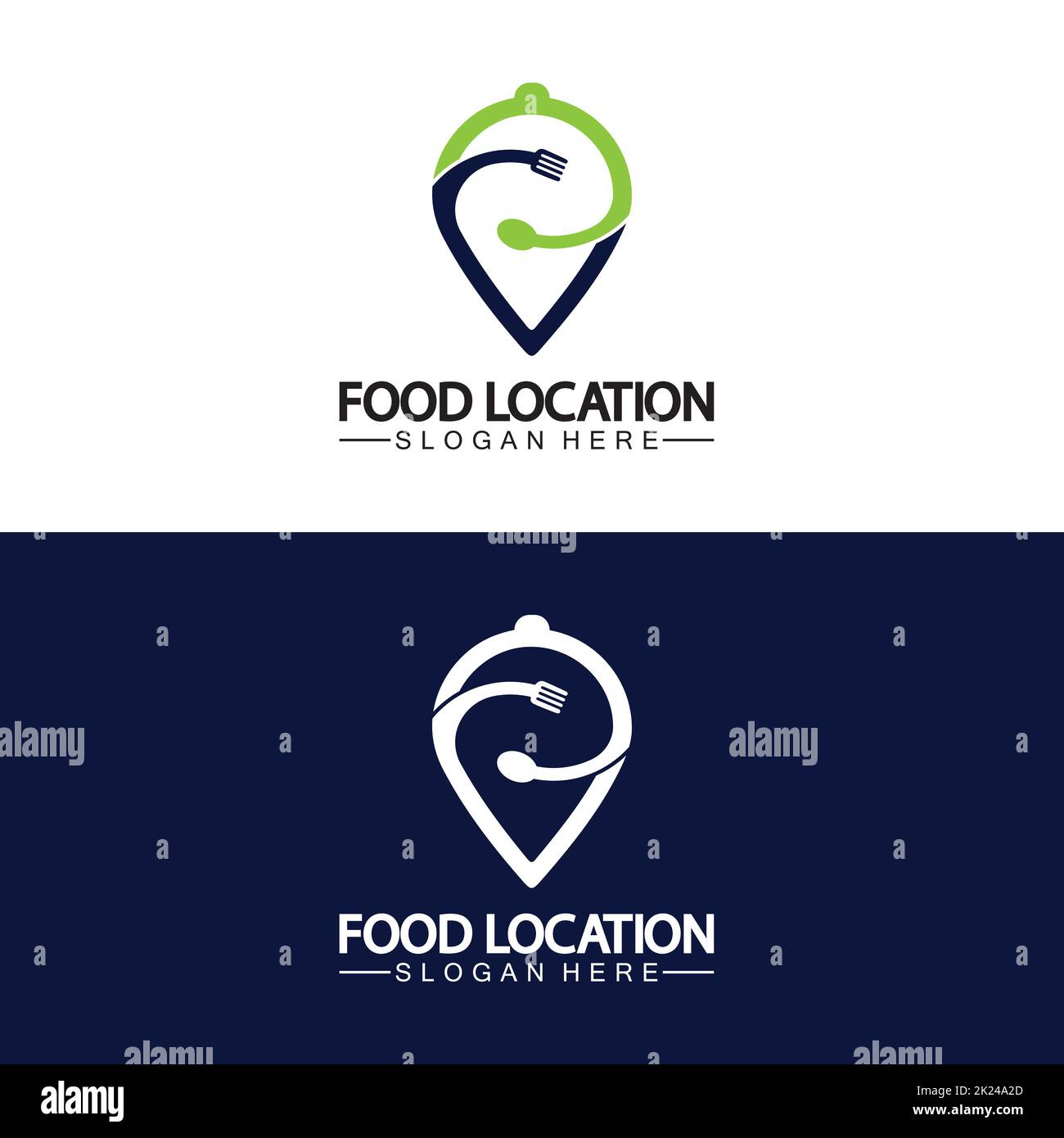 Food Location Logo Design Template Stock Vector Image & Art - Alamy