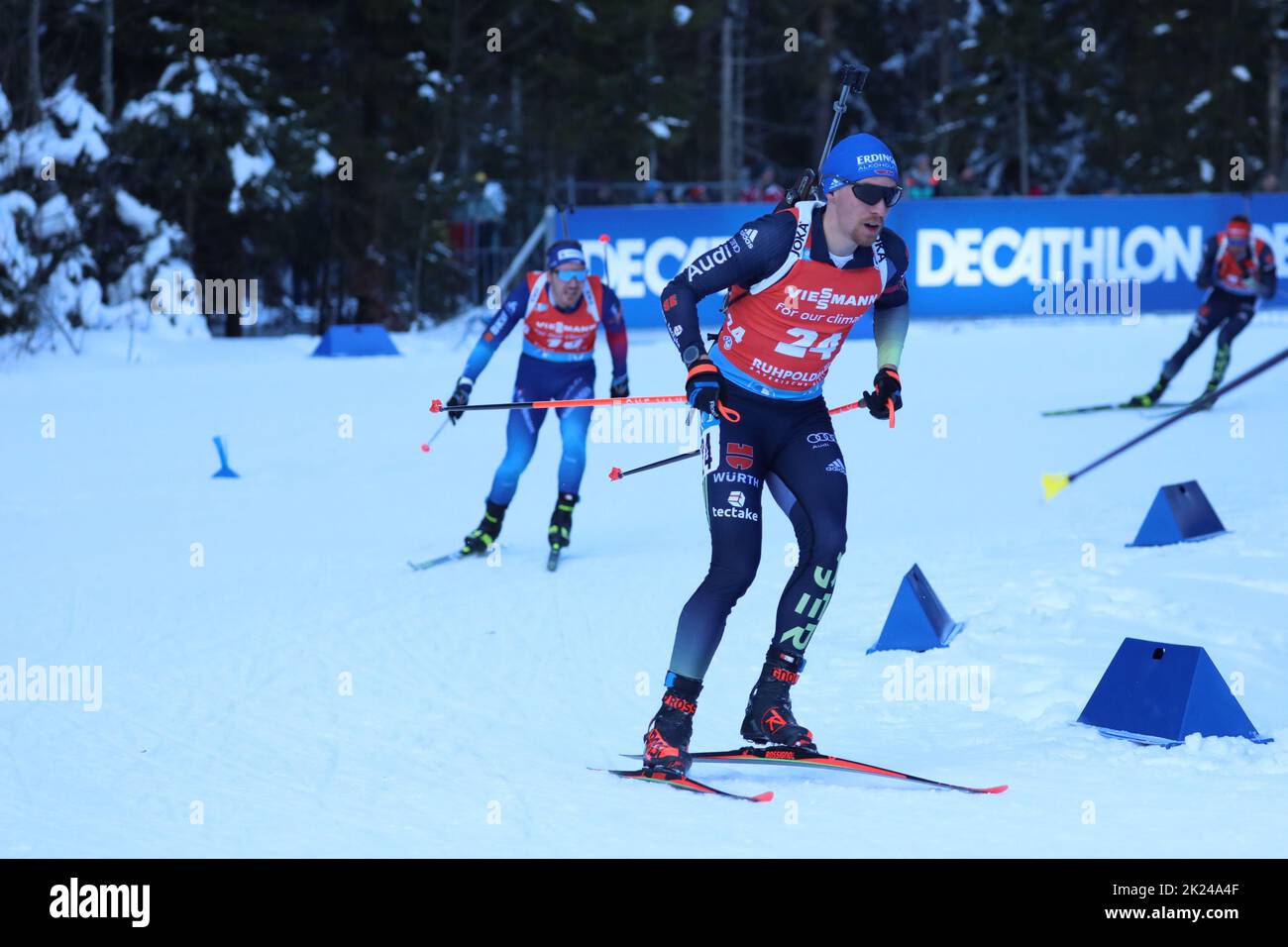 David Zobel (SC Partenkirchen) beim IBU Biathlon Weltcup Pursuit Herren ...