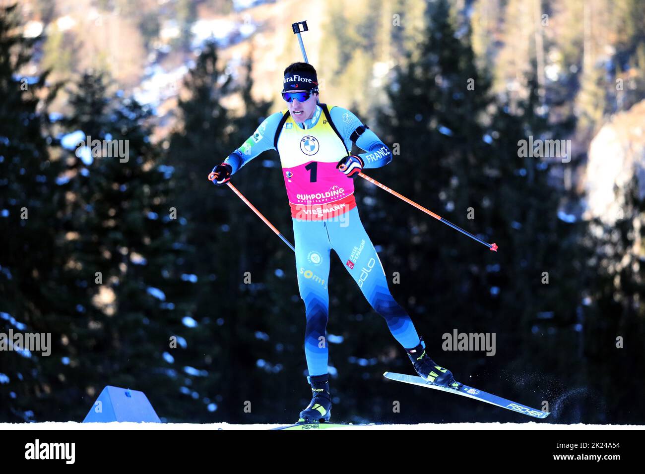 Quentin Fillon Maillet (Frankreich / France) beim IBU Biathlon Weltcup ...