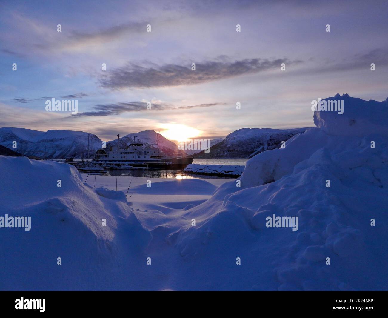 Olderdalen is a harbor in Troms og Finnmark county, Norway, and is ...
