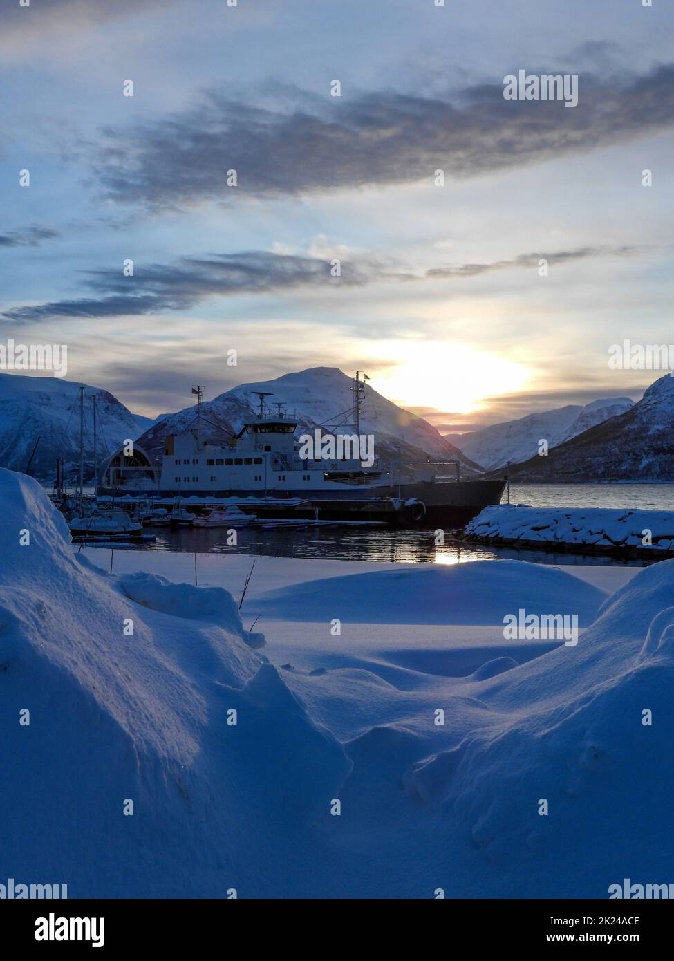 Olderdalen is a harbor in Troms og Finnmark county, Norway, and is ...