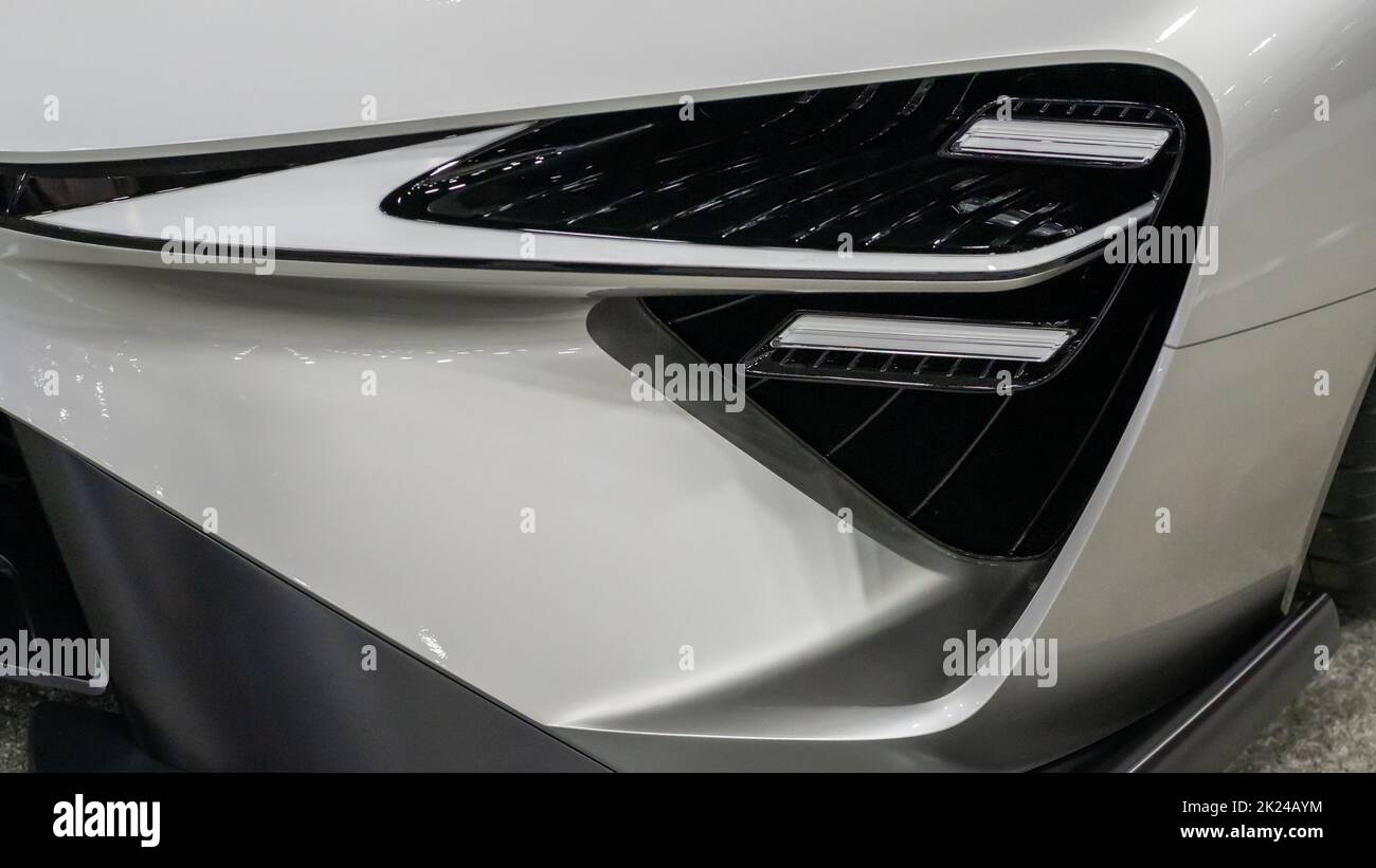 DETROIT, MI/USA - SEPTEMBER 14, 2022: Close-up of a Lexus EV Supercar ...