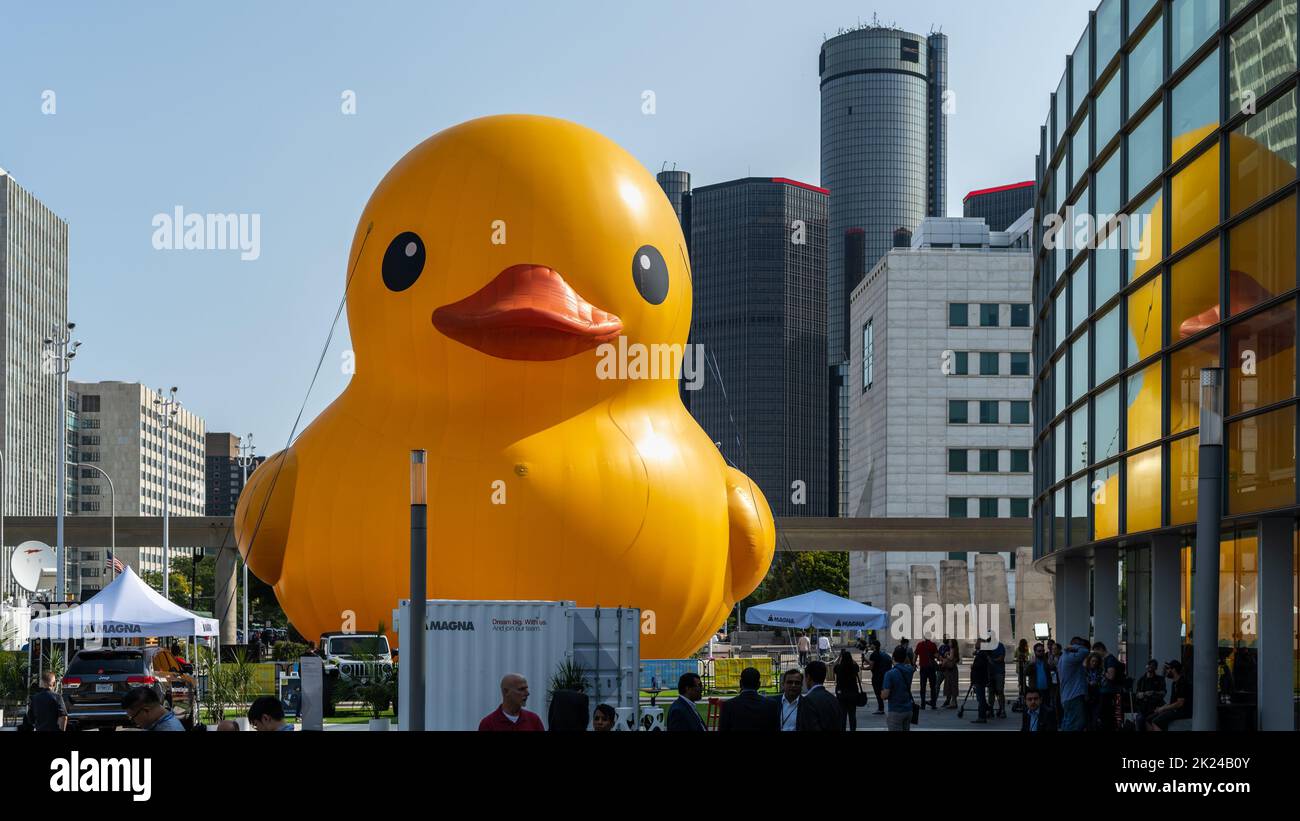 DETROIT, MI/USA - SEPTEMBER 14, 2022: Duck Duck Jeep, world's largest ...