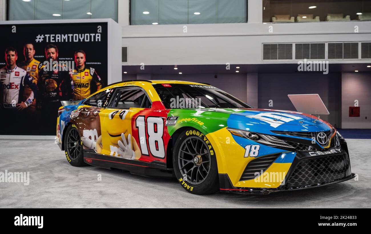 DETROIT, MI/USA - SEPTEMBER 14, 2022: A Toyota Camry NASCAR Cup Car car ...