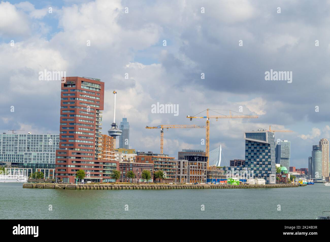 Amsterdam, Nederland - September, 2022: High rise industrial buildings ...