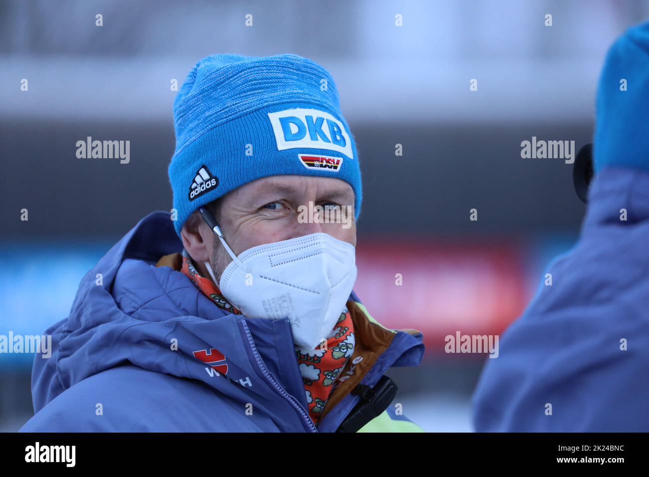 Mark Kirchner, Cheftrainer Deutschland beim IBU Biathlon Weltcup Sprint ...