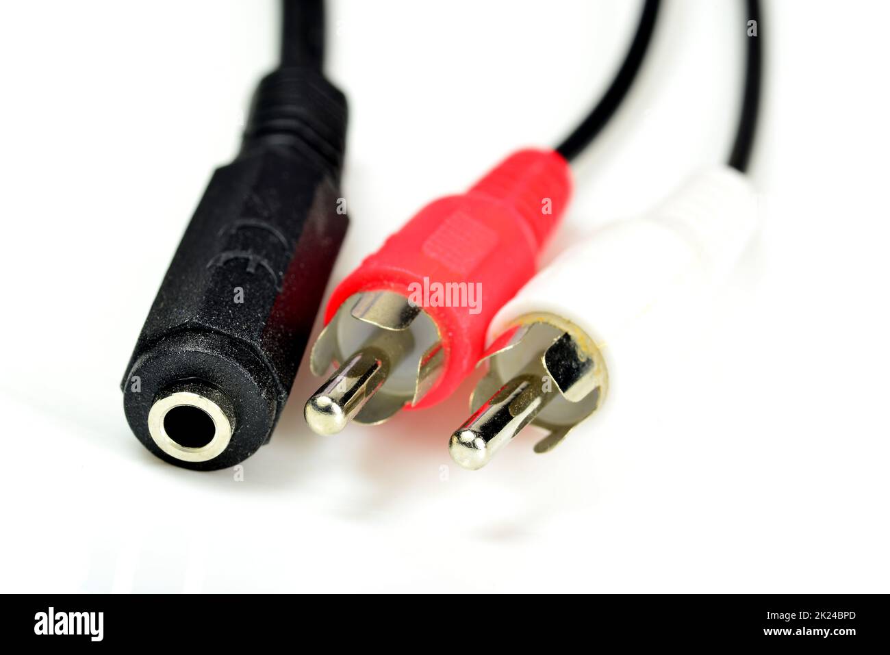 RCA connector with coupling in a closeup Stock Photo - Alamy