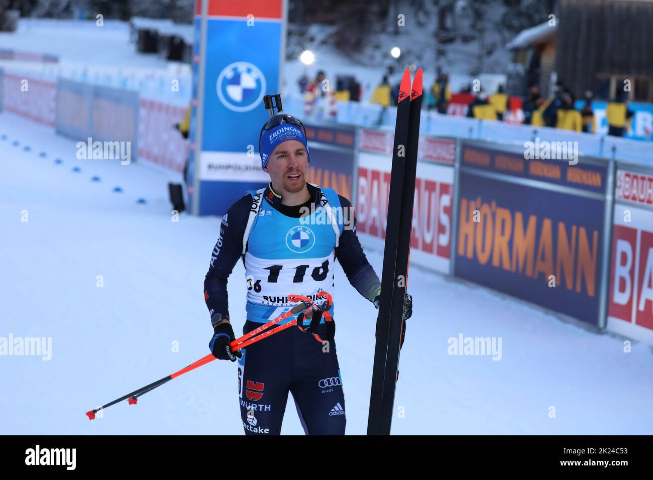 David Zobel (SC Partenkirchen) beim IBU Biathlon Weltcup Sprint Herren ...