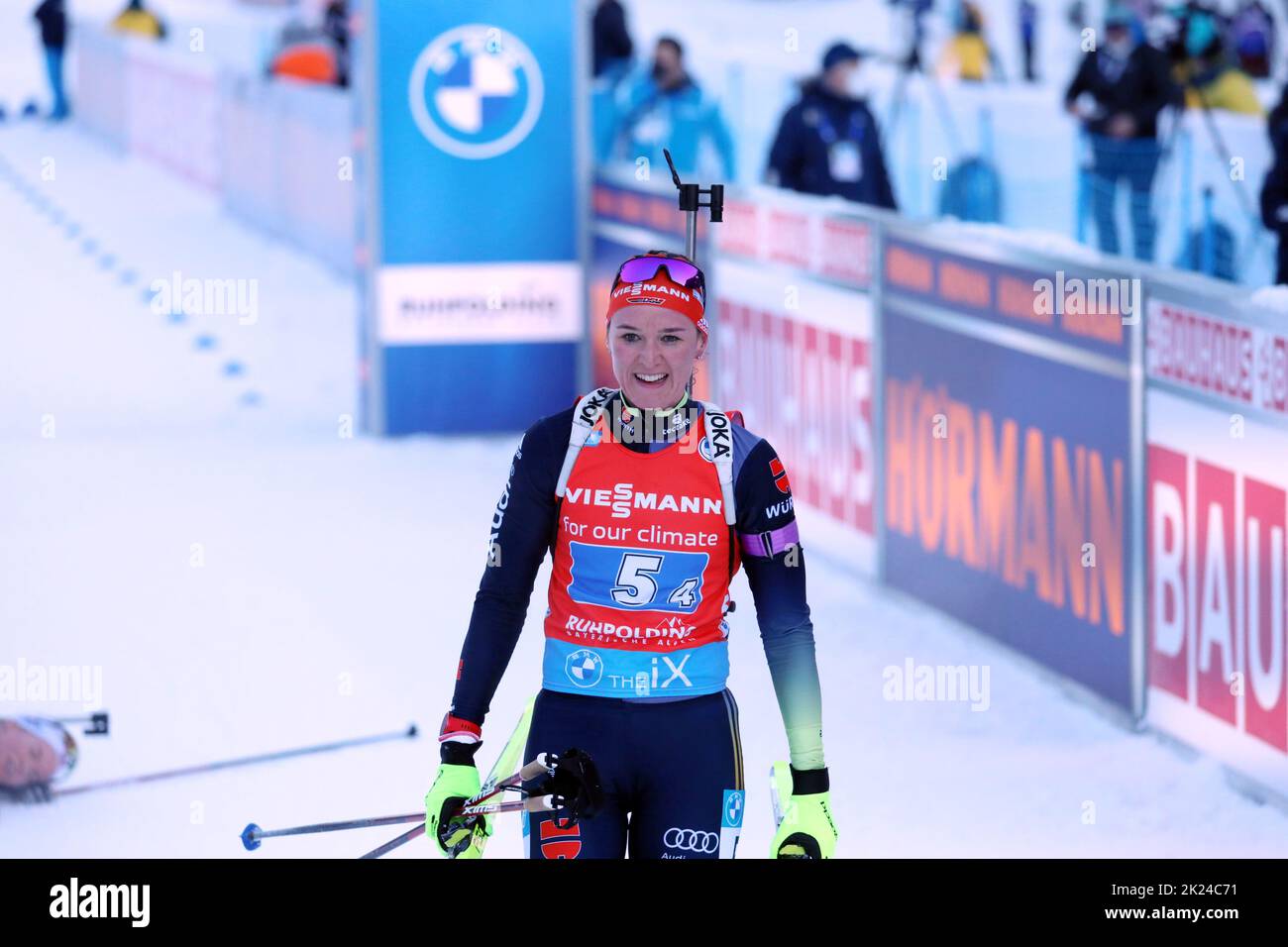 Denise Herrmann (WSC Erzgebirge Oberwiesenthal) beim IBU Biathlon ...