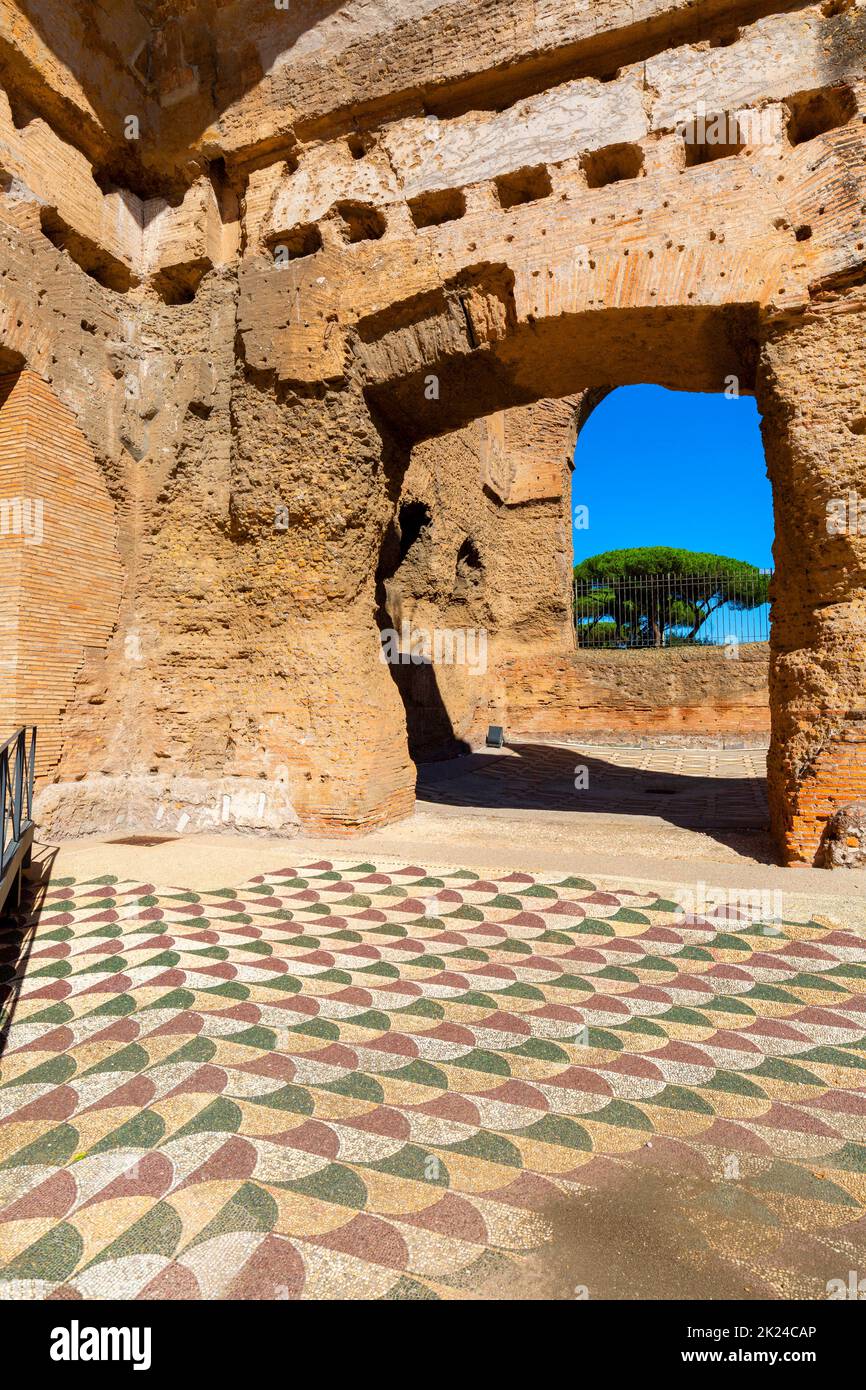 3rd century Baths of Caracalla (Terme di Caracalla), ruins of ancient ...