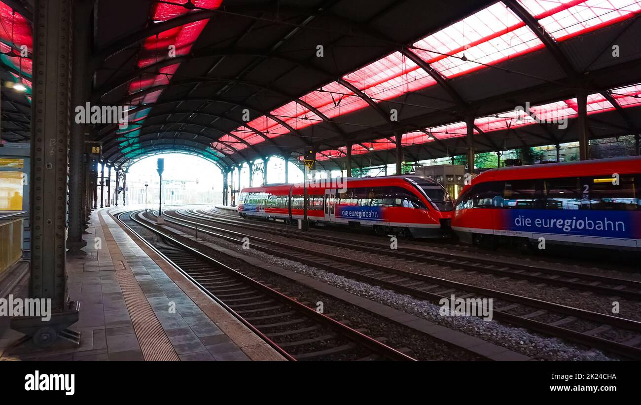 Aachen, Germany - January 03, 2022: Bayerisches Regiobahn train during ...