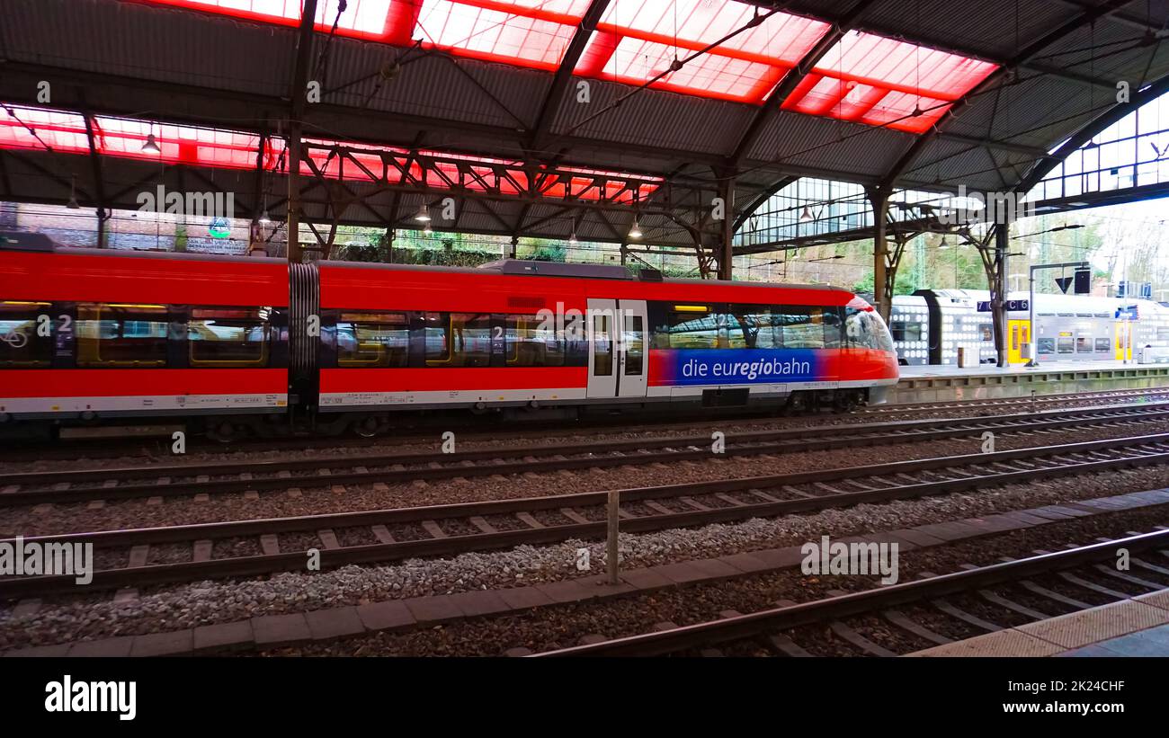 Aachen, Germany - January 03, 2022: Bayerisches Regiobahn train during ...