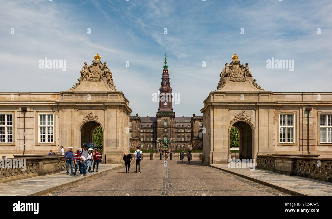 Copenhagen christiansborg palace arches hi-res stock photography and ...