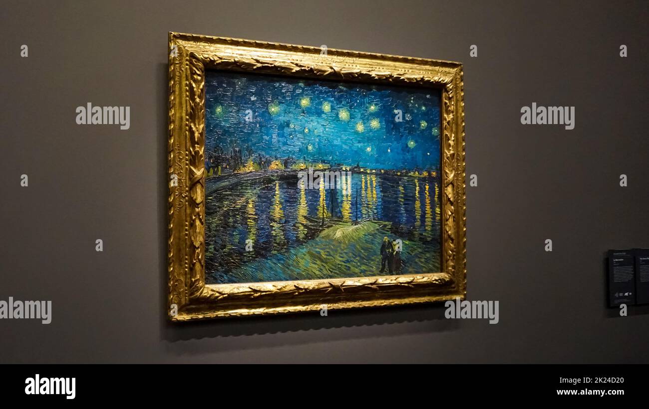 Van Gogh Paintings Starry Night Over Rhone