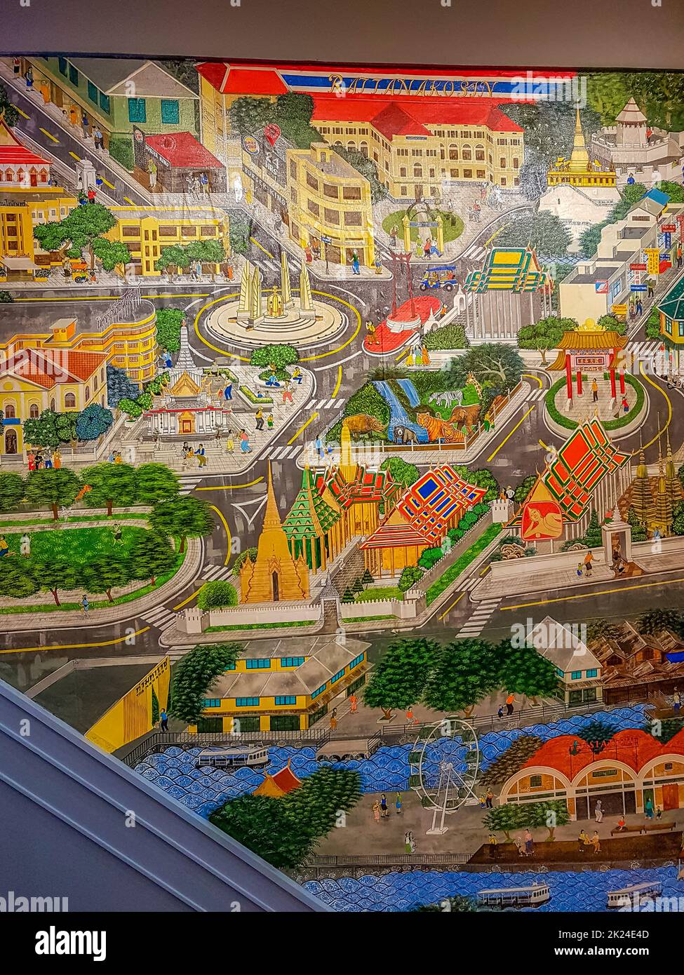 Bangkok Thailand 22. Mai 2018 Bangkok city painting drawing art at ...