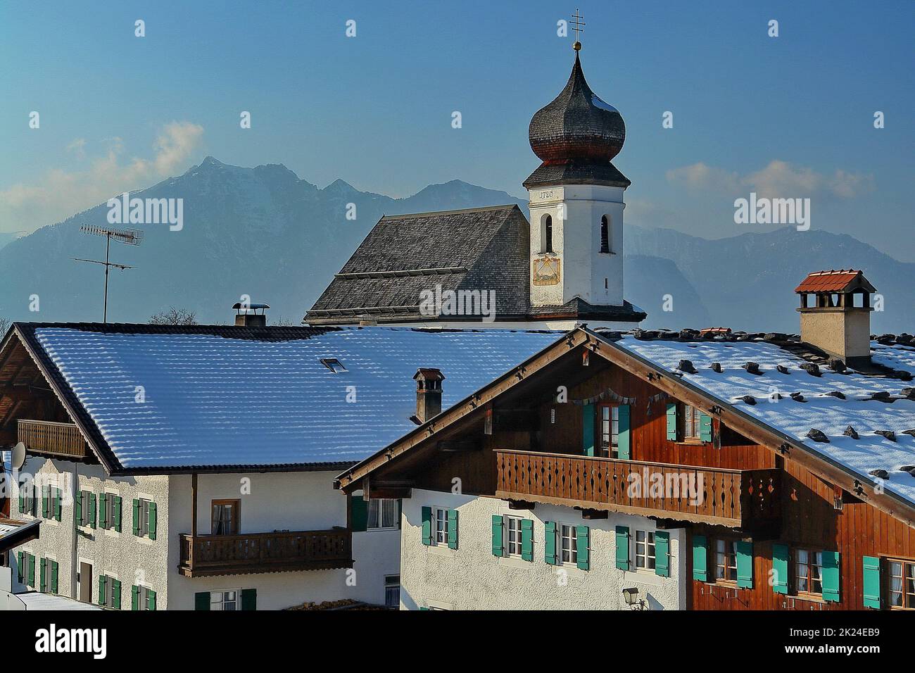 Bavaria, Upper Bavaria, Wamberg, Garmisch-Partenkirchen, typical Upper ...