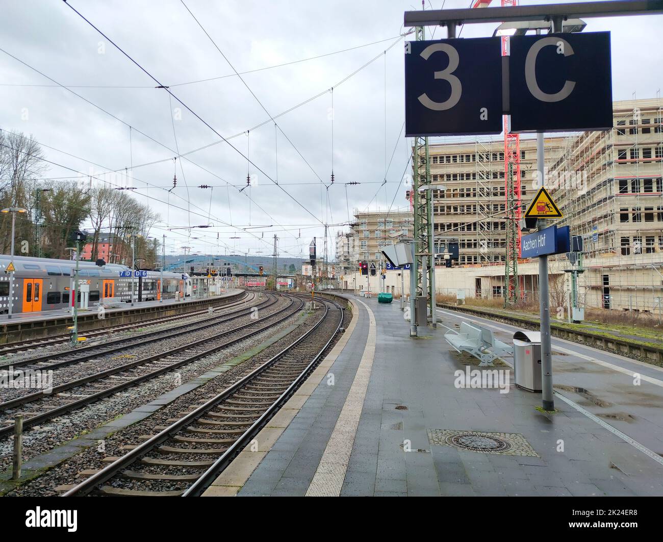 Aachen, Germany - January 03, 2022: Bayerisches Regiobahn train during ...