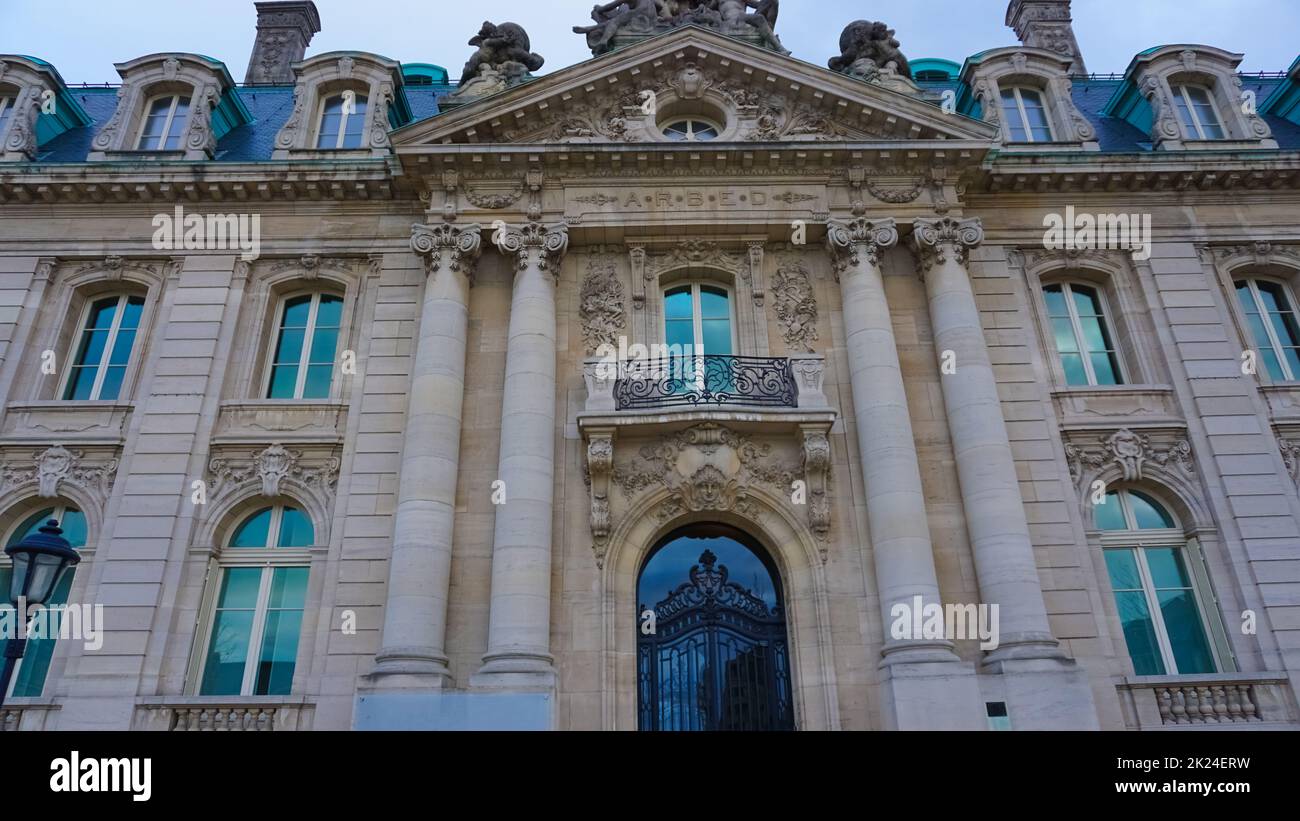 Luxembourg - January 01, 2022: View of the beautiful Savings Bank ...