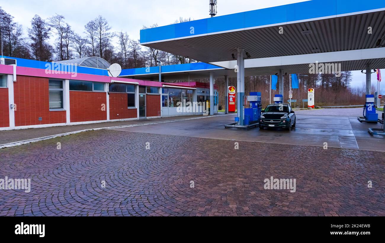 Dortmund, Germany - December 28, 2021: Logo of ARAL gas station at ...