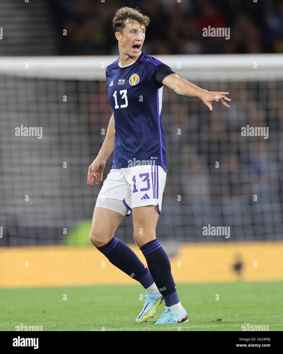 Scotland’s Jack Hendry during the UEFA Nations League match at Hampden ...