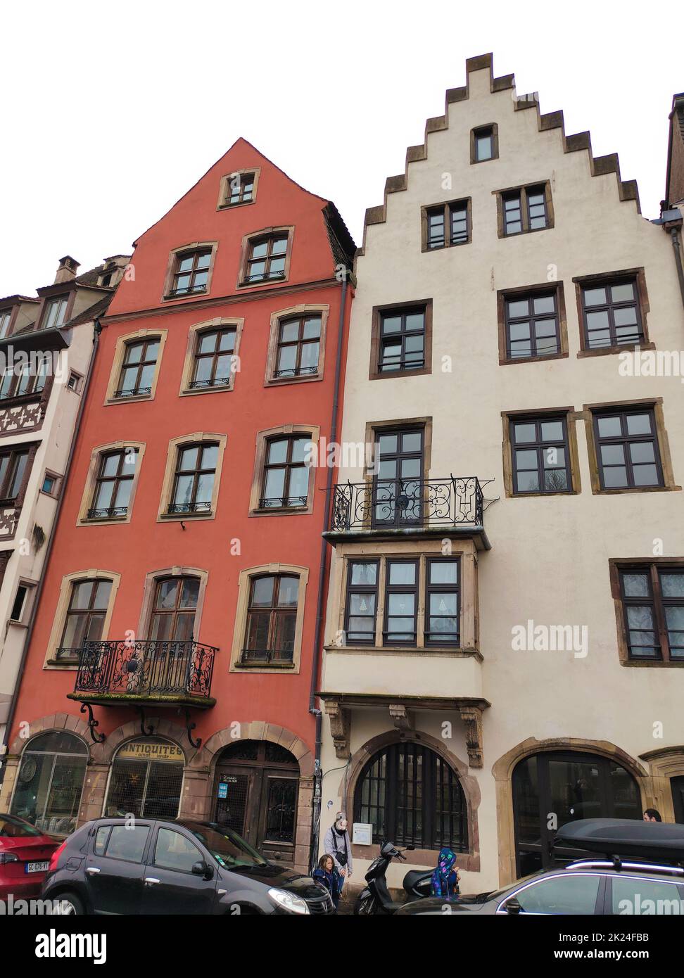 Strasbourg, Alsace, France - December 30, 2021: People going near ...