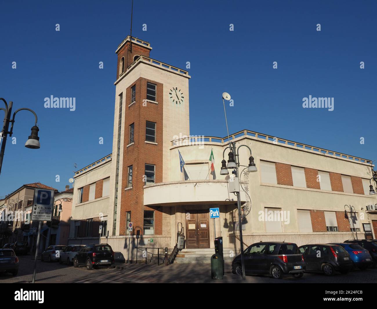 CHIVASSO, ITALY - CIRCA DECEMBER 2021: Casa del Fascio building, former ...