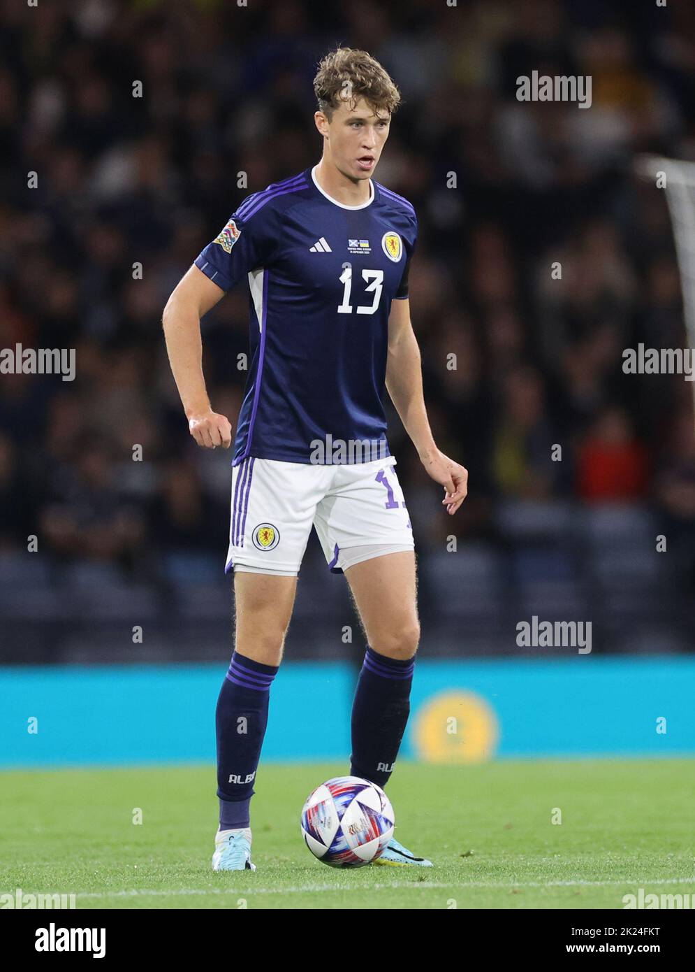 Scotland’s Jack Hendry during the UEFA Nations League match at Hampden ...