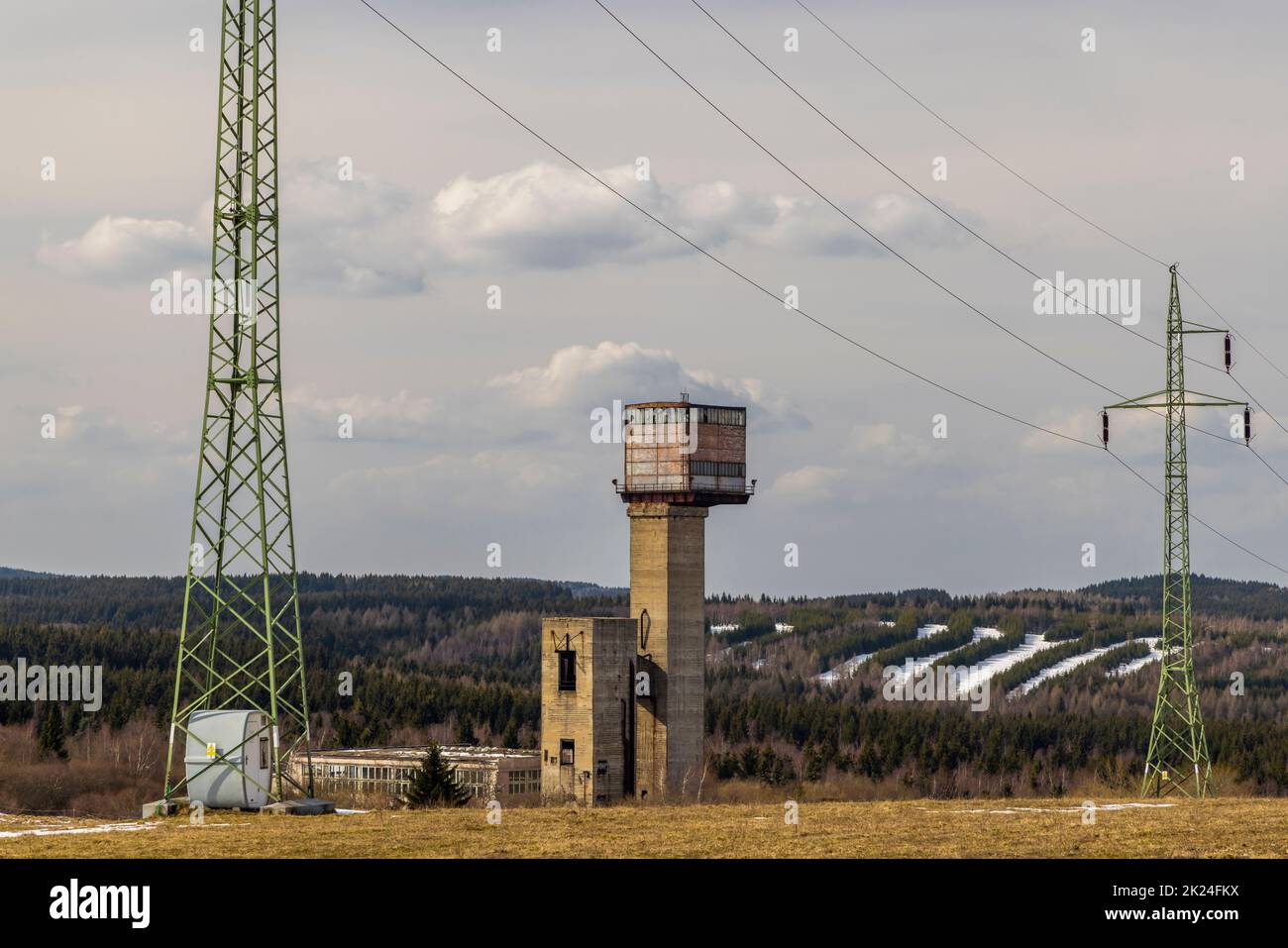 The mining landscape Mednik Hill, UNESCO World Heritage site, part of ...