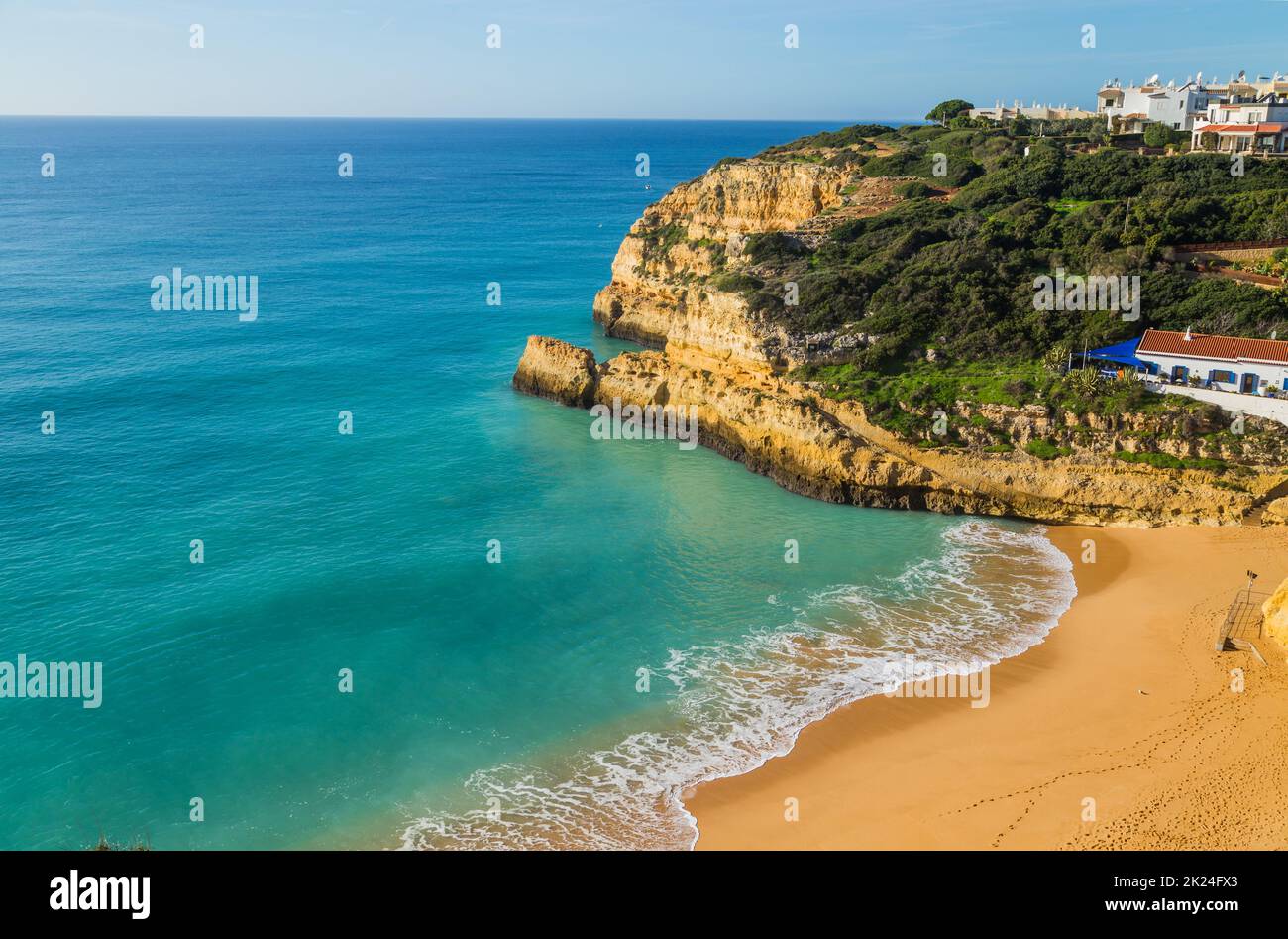 Coastal cliffs of Algarve, Lagoa, Portugal Stock Photo - Alamy
