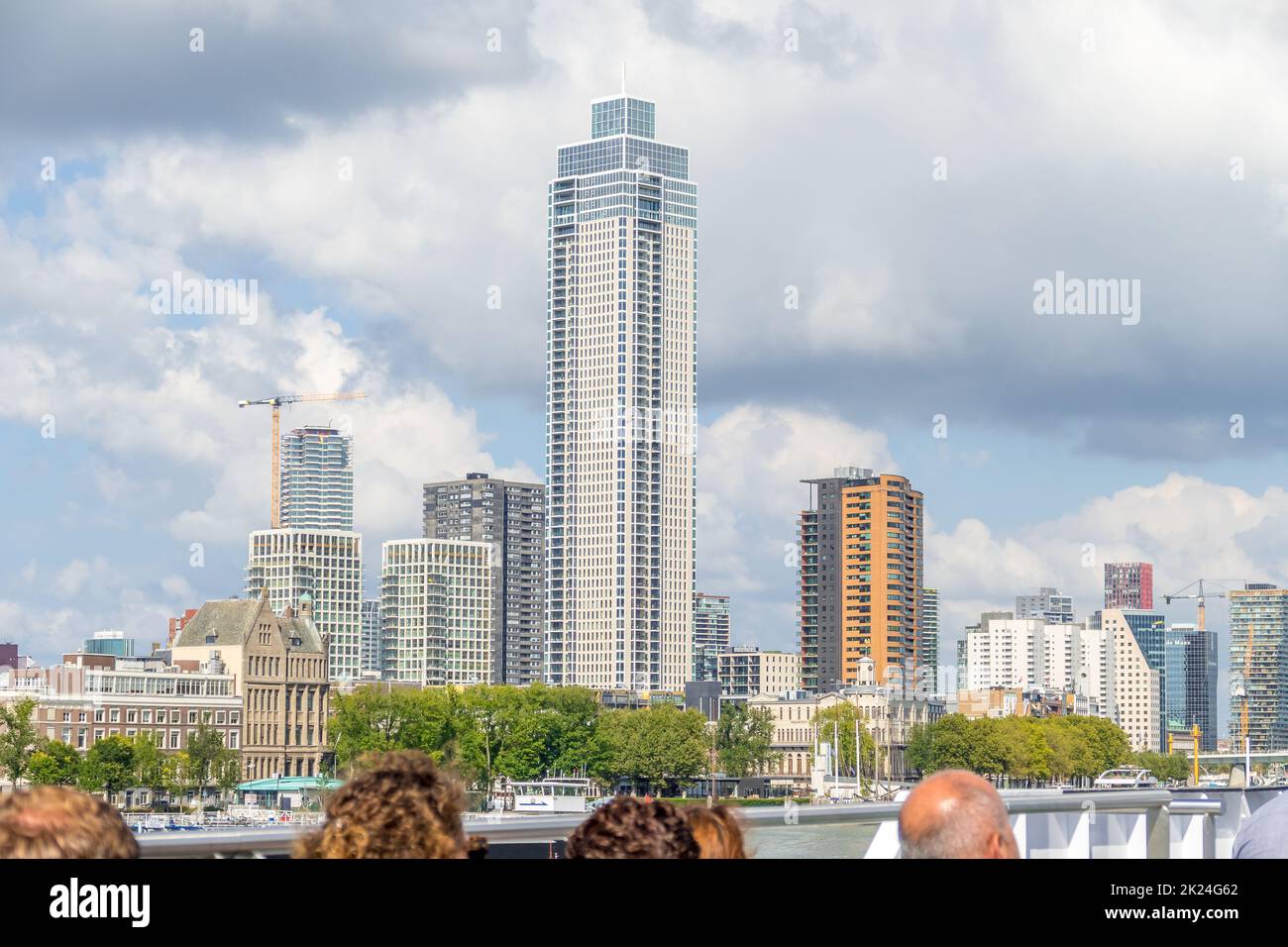 Amsterdam, Nederland - September, 2022: High rise industrial buildings ...