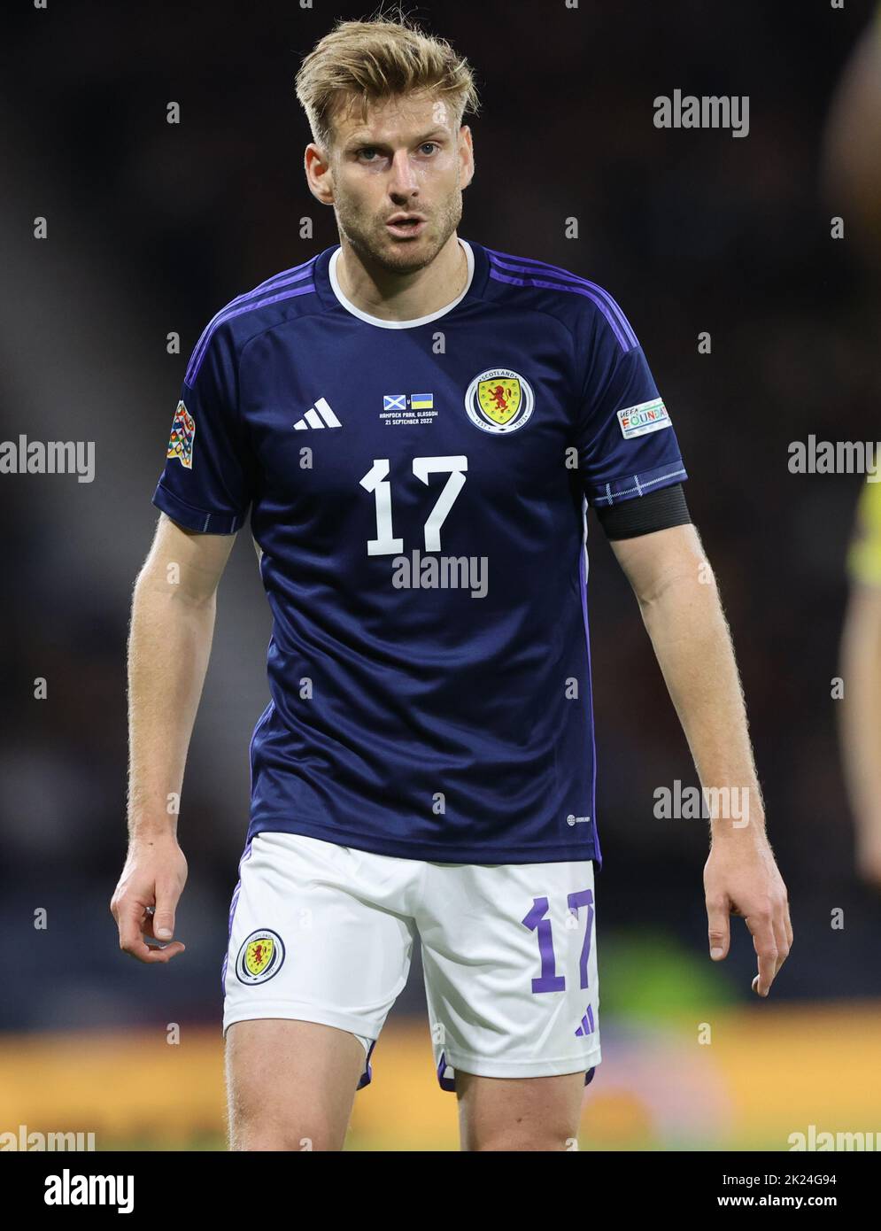 Scotland’s Stuart Armstrong during the UEFA Nations League match at ...