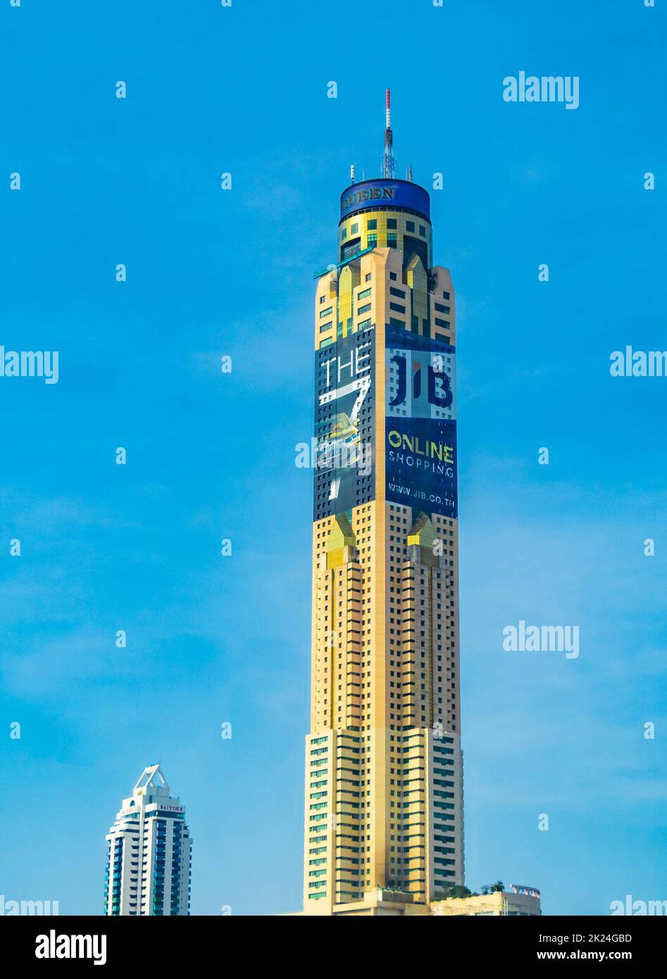 Bangkok Thailand 26. January 2020 Baiyoke Tower 2 in Bangkok, Thailand ...