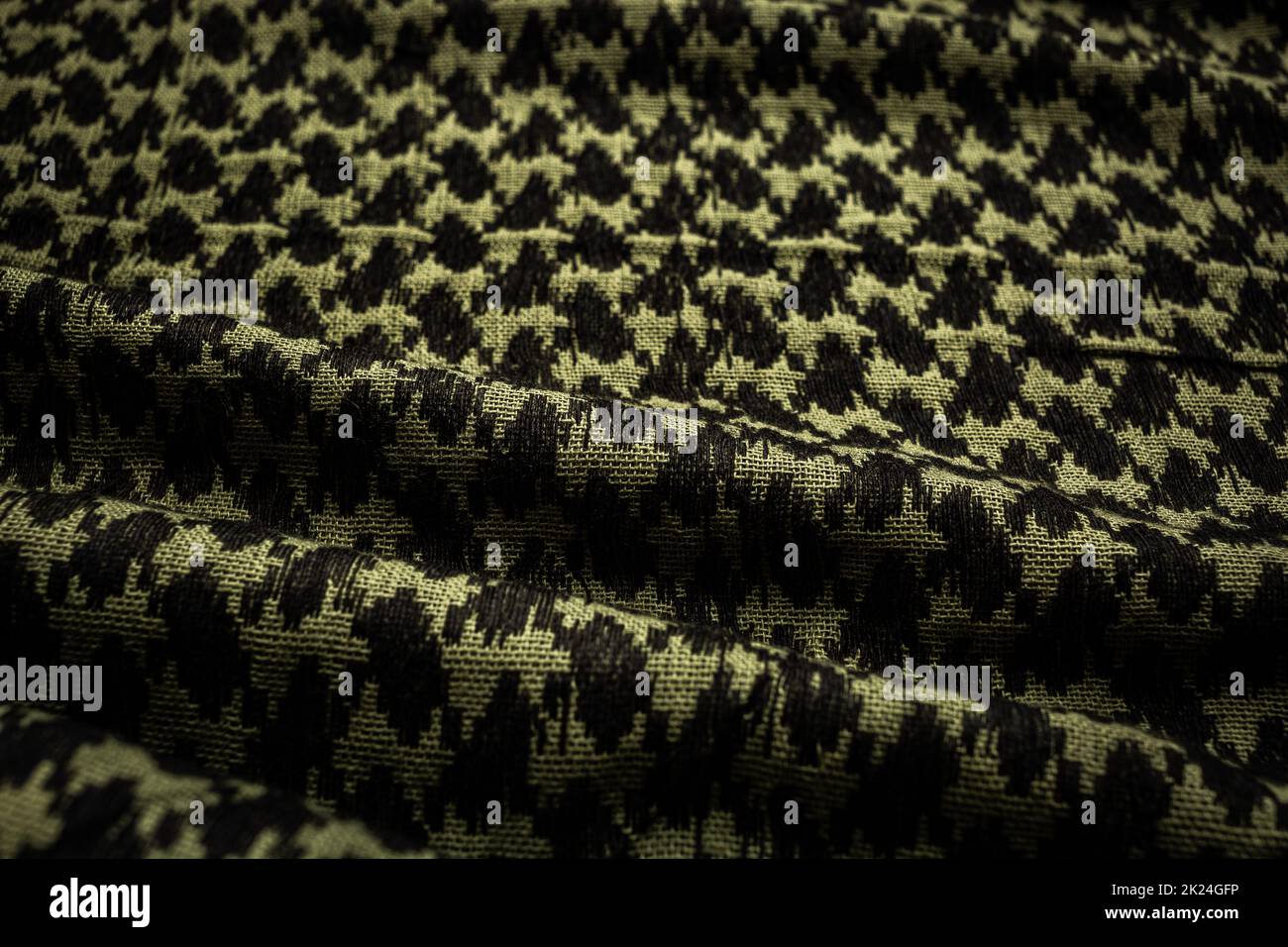 Keffieh scarf. The texture of the cotton traditional symbolic arabian ...