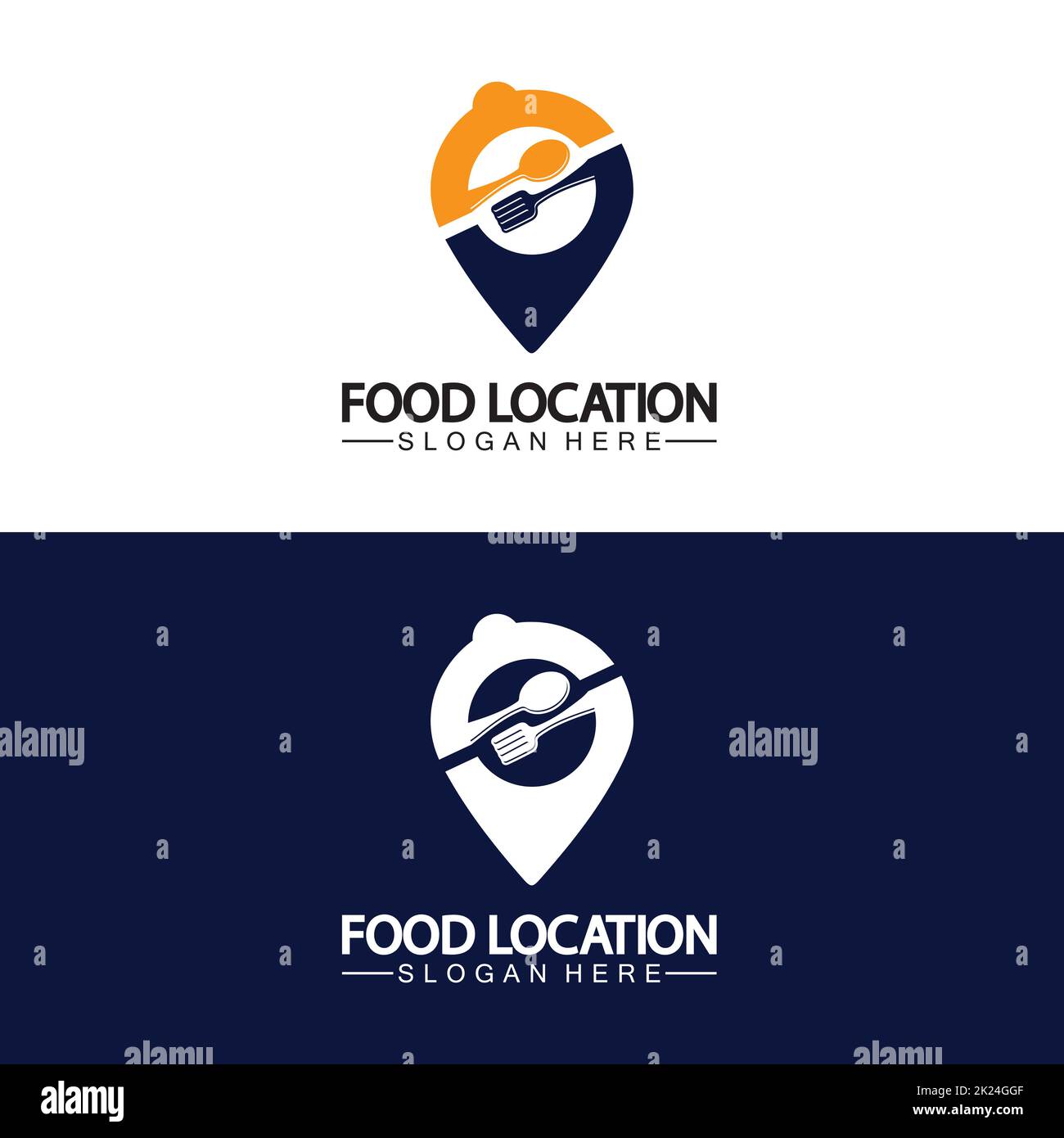 Food Location Logo Design Template Stock Vector Image & Art - Alamy