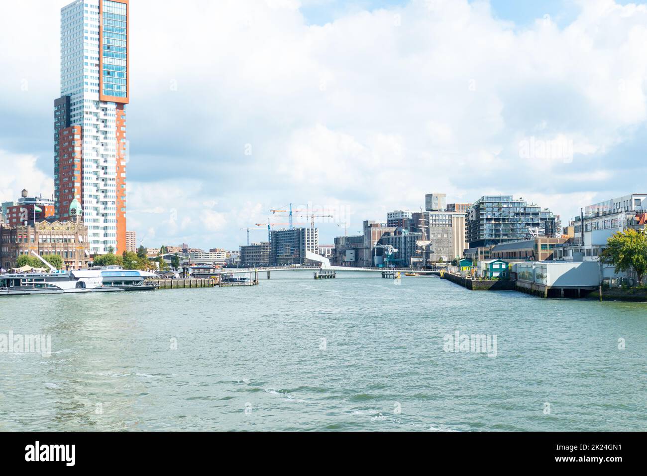 Amsterdam, Nederland - September, 2022: High rise industrial buildings ...
