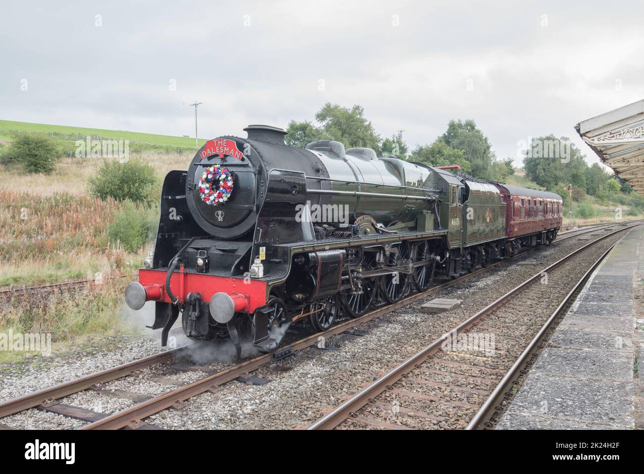 York to Carlisle Dalesman ,Scots Guardsman, at Hellifield station 22nd ...