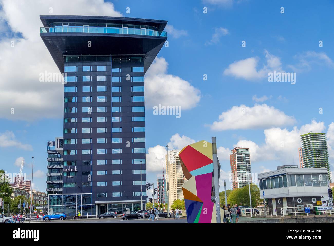 Amsterdam, Nederland - September, 2022: High rise industrial buildings ...