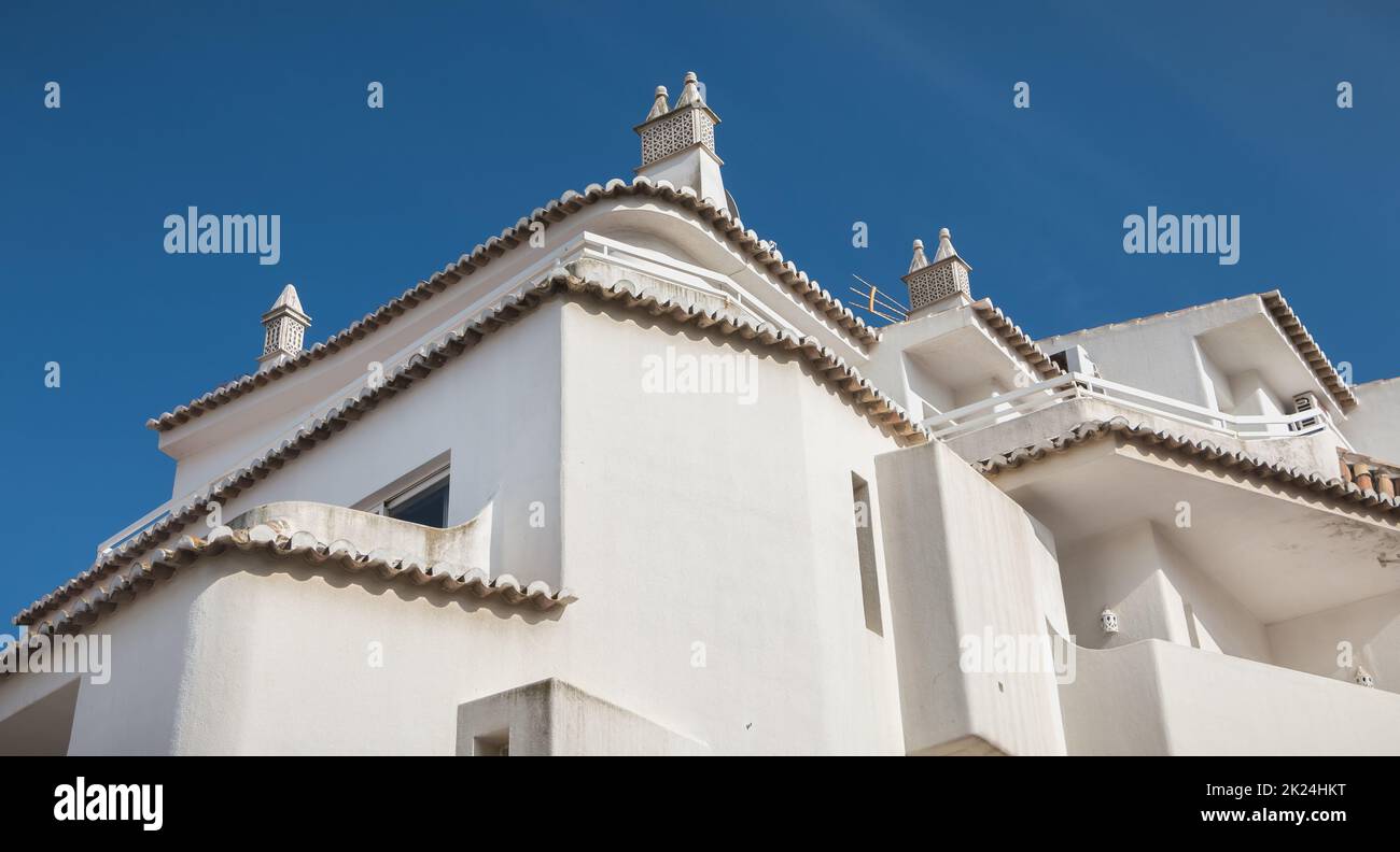 Albufeira, Portugal - May 3, 2018: architecture detail of typical ...