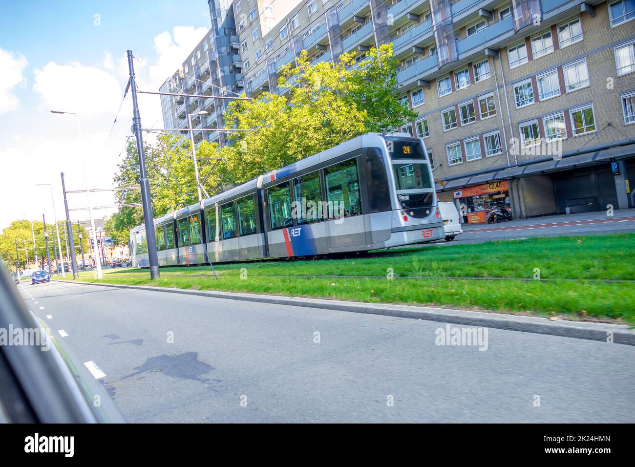 Amsterdam, Nederland - September, 2022: High rise industrial buildings ...