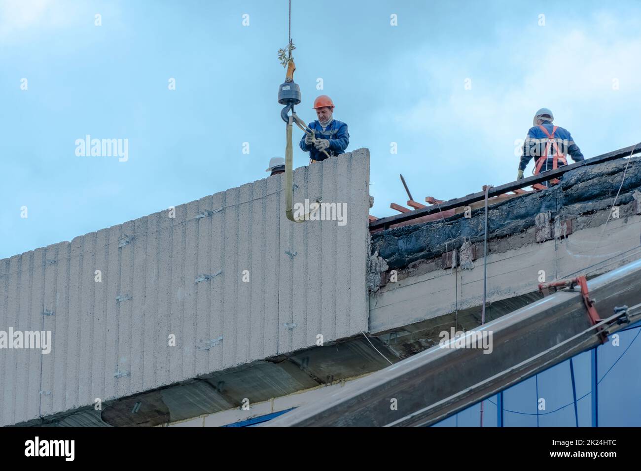 Moscow,Russia,05,10,2021:Restoration,reconstruction and repair of the ...