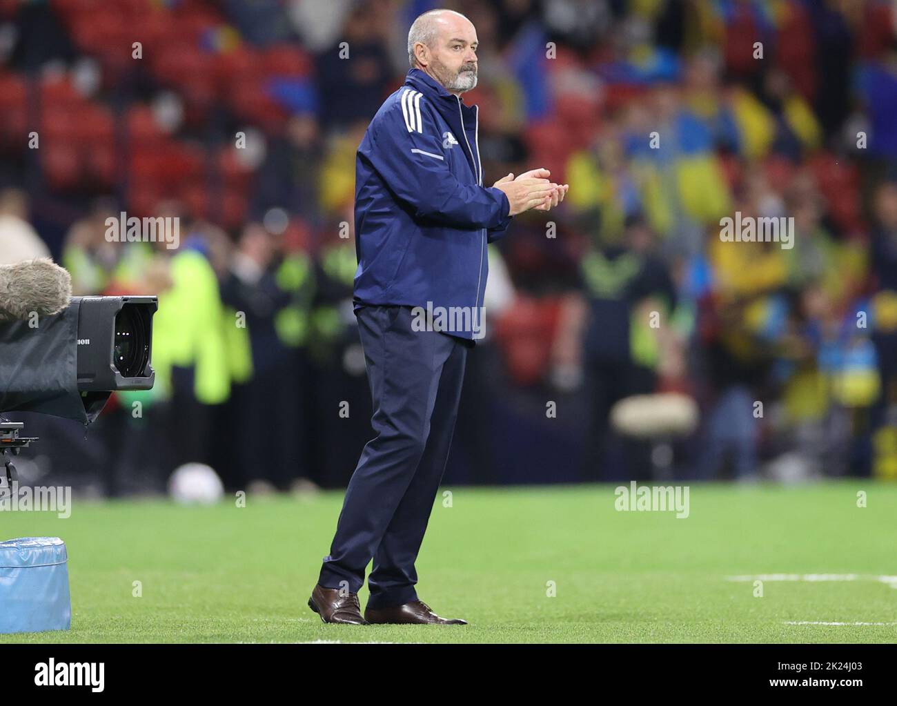 Scotland manager Steve Clarke during the UEFA Nations League match at ...