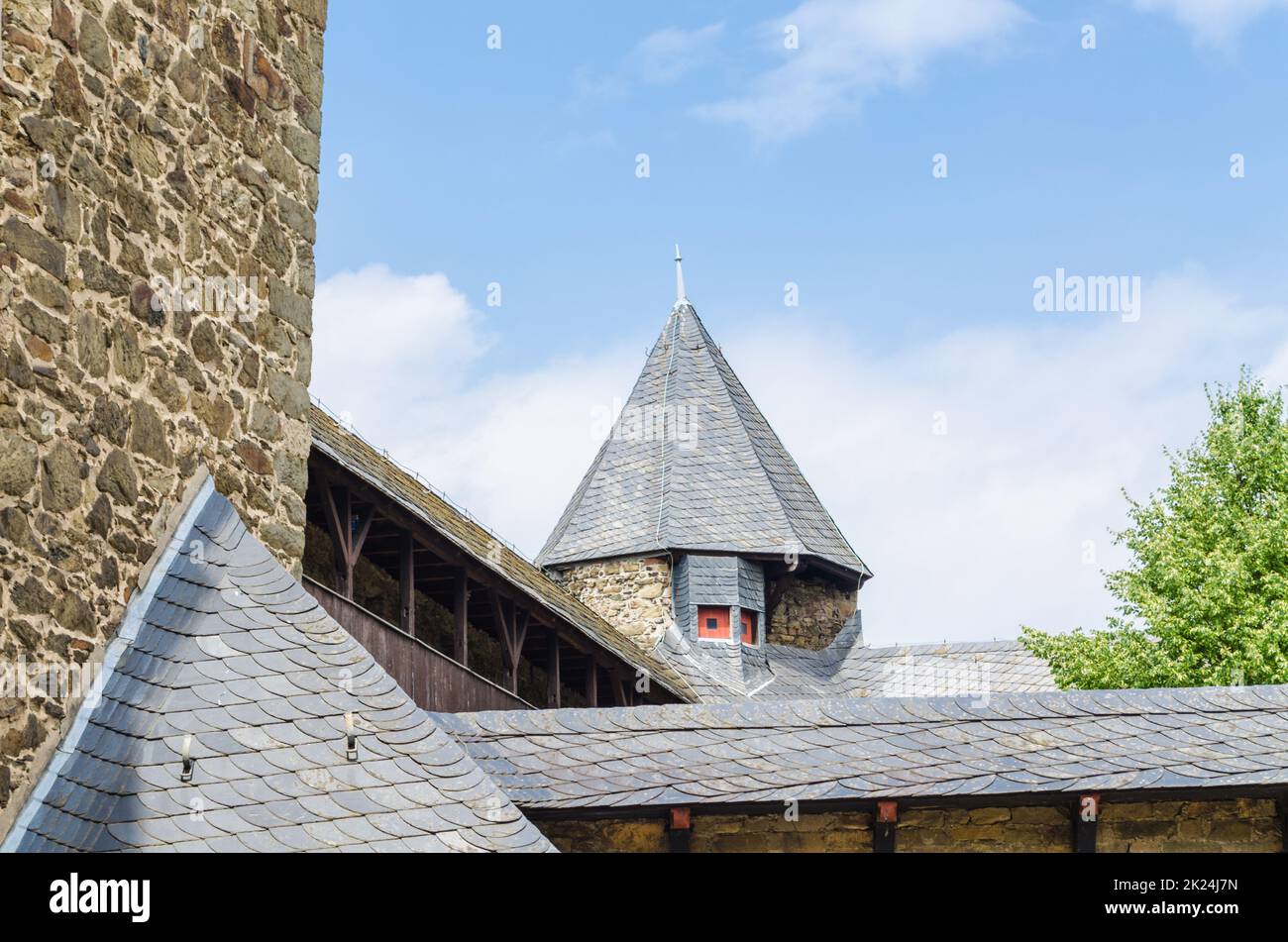 Old defense tower of a historic fortress Stock Photo - Alamy