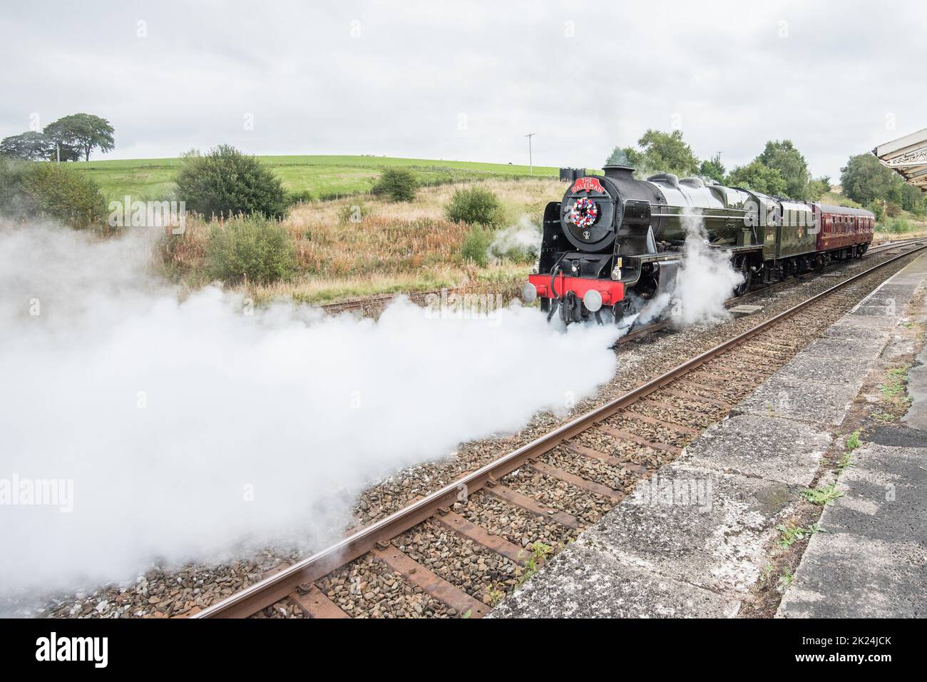 York to Carlisle Dalesman ,Scots Guardsman, at Hellifield station 22nd ...