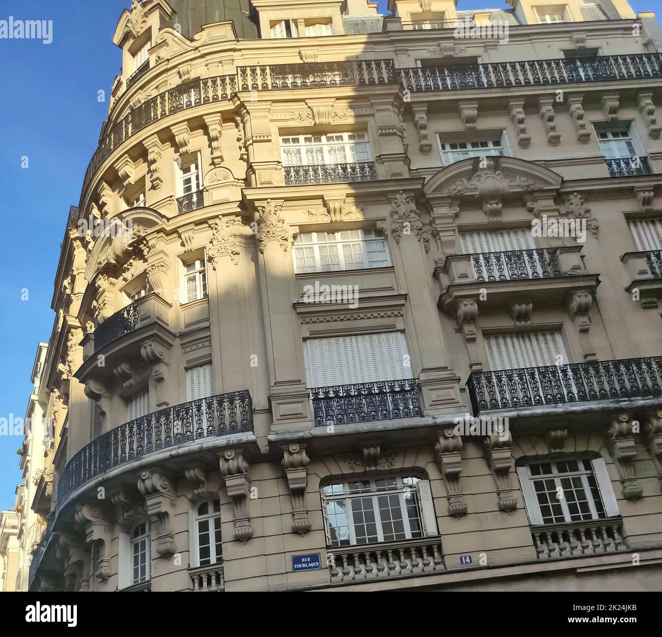The old facade at center of Paris at France Stock Photo - Alamy