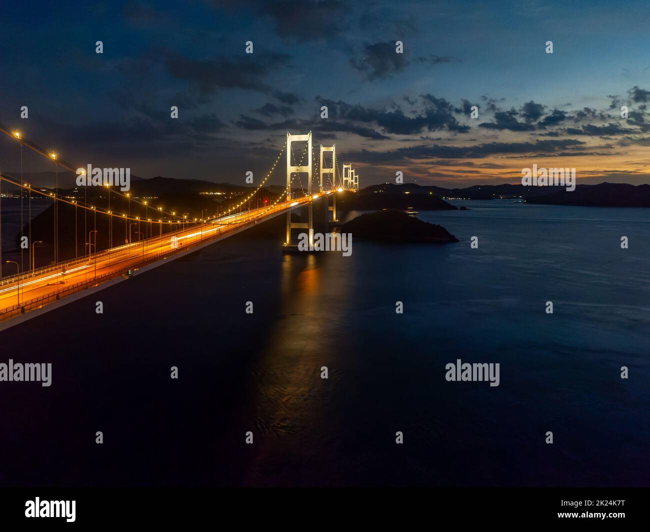 Bridge between islands night hi-res stock photography and images - Alamy
