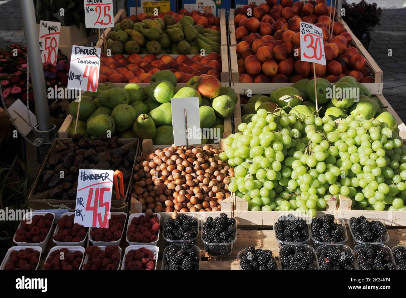 Copenahgen /Denmark/22 Septemeber2022/Fruit vendor ind anish capital ...