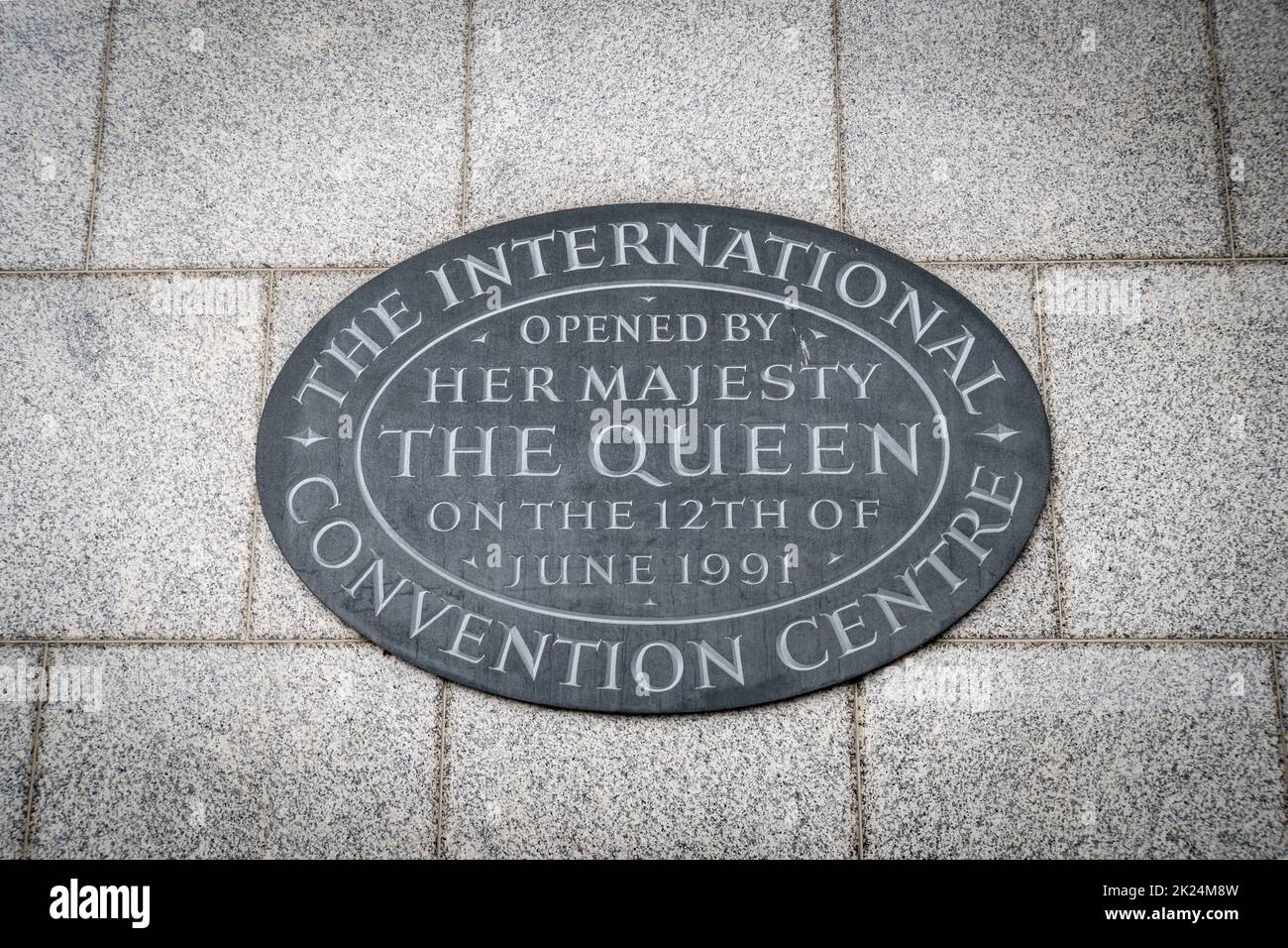 Birmingham, UK, November 2018 - Sign depicting the opening of the ...